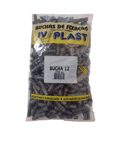 Bucha 12 Fixação Plástico Iv Plast Parade Alvenaria - 250pç - Bucha ...