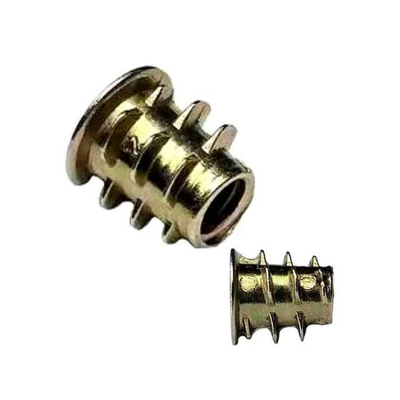 Bucha Americana Zamac M6 X 10 Mm Zinco Amarelo (Kit Com 200 Un ...