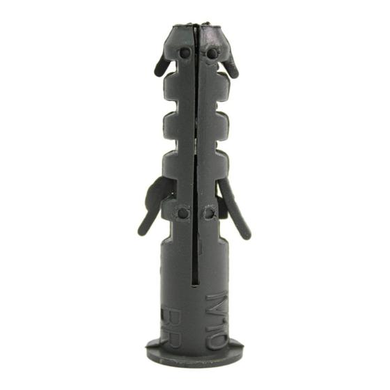 Bucha de Parede Com Abas N10 Suporta até 150Kg 50 Unidades - Iv Plast ...