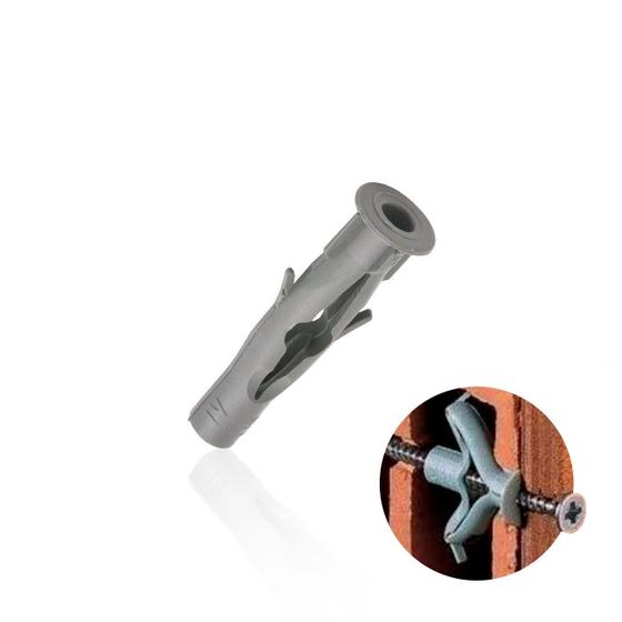 Bucha Plástica 6 Mm Para Tijolo Oco Pacote Com 200 Peças - Iv Plast ...