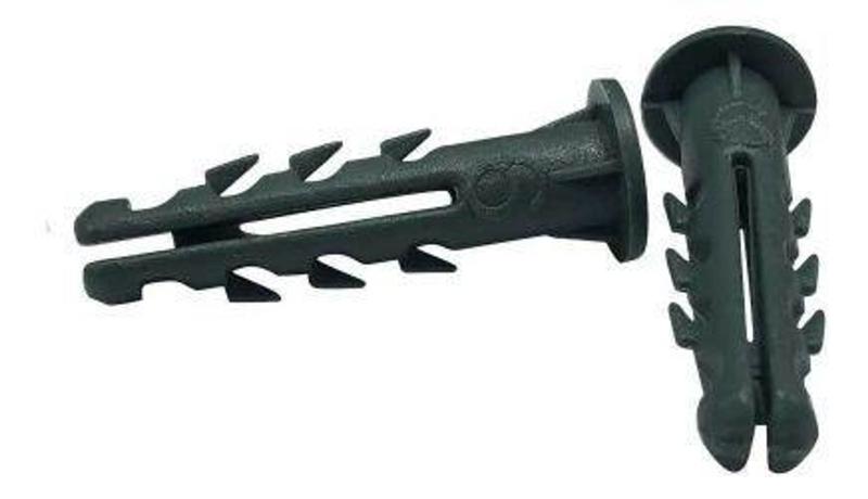 Bucha plástica 6mm com Aba Para Fixação de parafuso 1000pçs ...