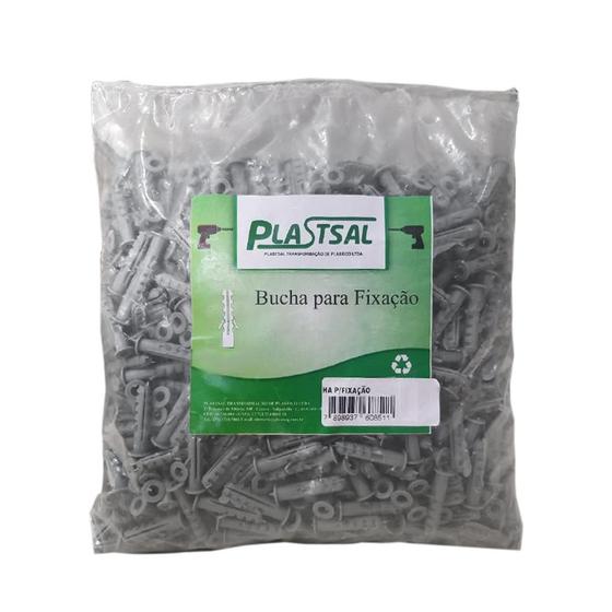 Bucha Plastica Com Anel Parede Convencional 12Mm Fixar 500Un - Plastsal ...