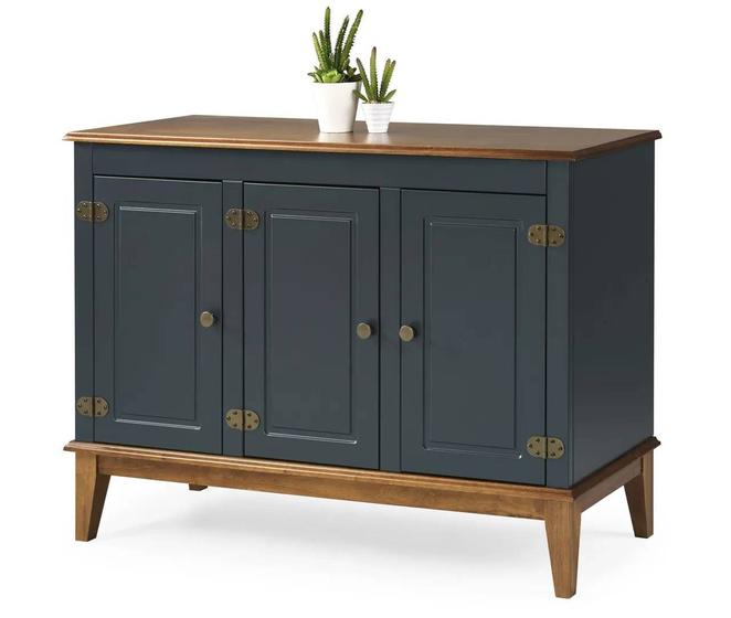 Buffet Antoine 3 Portas Azul Petróleo 114cm - 67875 - Sun House ...