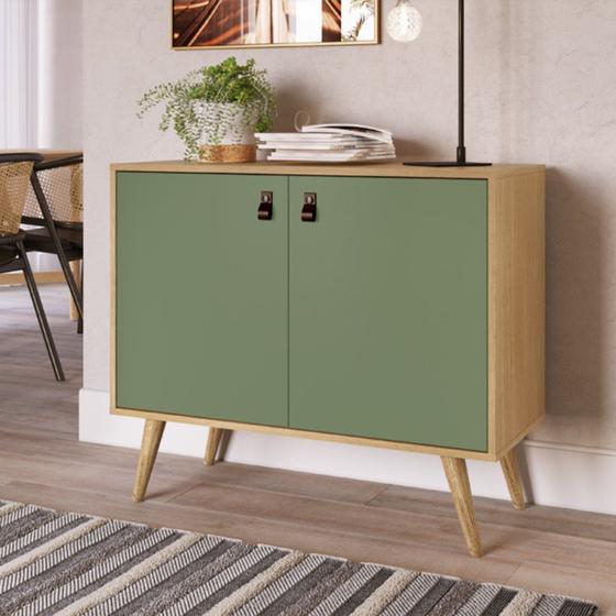 Buffet Balcão 2 Portas Ripado Amber Genialflex Alecrim - Buffet e ...