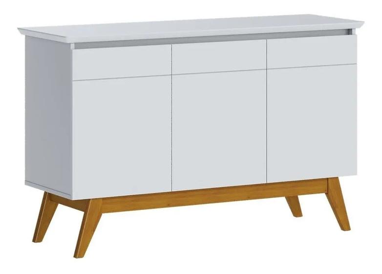 Buffet classic 3p branco acetinado - imcal - Buffet e Balcão para Sala ...