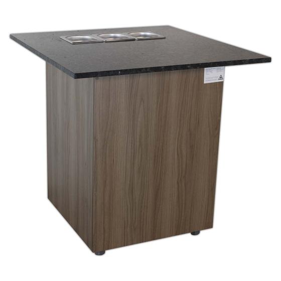 Buffet Módulo De Talheres Base Mdf Tampo Granito 3 Cubas Para ...