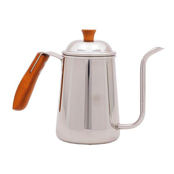 Bule Bico Fino Ganso em Inox com Cabo em Madeira 1L Leiteira - Mimo ...