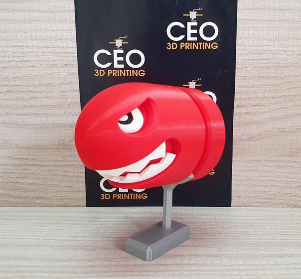 Bullet Bill Vermelho - Bala De Canhao Do Super Mario - CEO 3D PRINTING ...