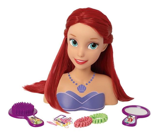 Busto Styling Head Ariel Princesa Disney - Baby Brink Rosita - Bonecas ...