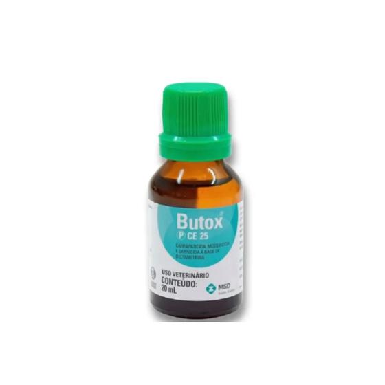 Butox P Ce 25 20ml MSD Carrapaticida Sarnicida Mosquiticida ...