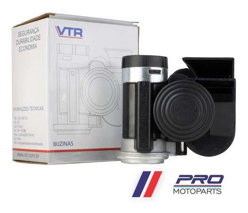 Buzina Elétrica 12v Compacta 2 Cornetas Carro Moto Caminhão - VTR ...