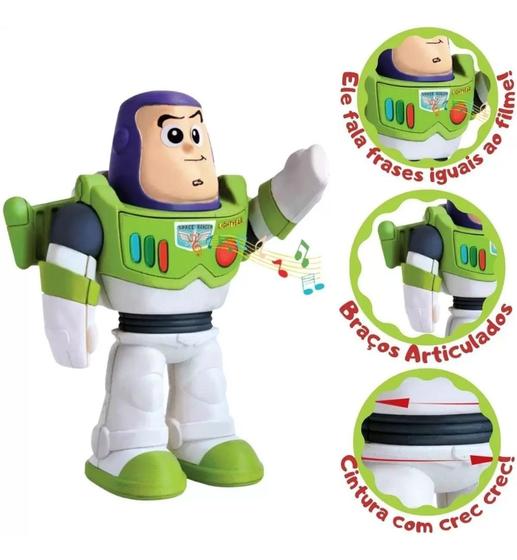 Buzz Lightyear Meu Amigo Toy Story Articulado 21 Cm Crec Crec Com Falas ...