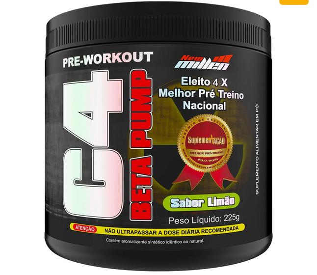 C4 Beta Pump Pré Workout New Millen - 225g - Pré Treino - Magazine Luiza