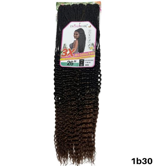 Cabelo Afro Goddess Braids Jumbo Com Trança E Cachos Lindos - bbless ...
