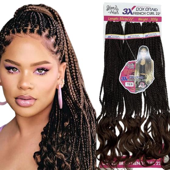 Cabelo Boho Curl Crochet Braid Trança Pronta Com Cachos - mhair - Mega ...