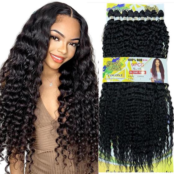 Cabelo Cacheado Para Entrelace Fibra Orgânica Longo - bbless - Mega ...