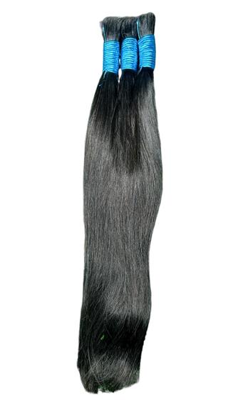 Cabelo Indiano 100% Humano 150 Gramas 55cm Primeira Linha Cor Castanho ...
