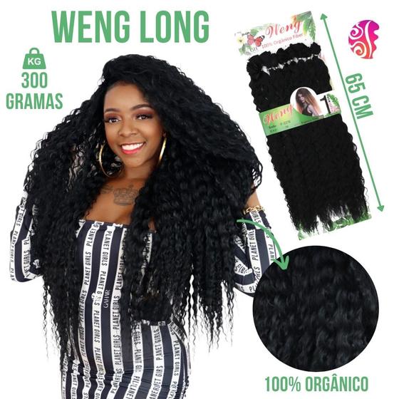 Cabelo Organico Cacheado - Pronto Para Aplicar 70 Cm 9 Telas - Para ...