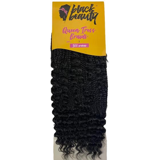 Cabelo Sintético Queen Tress Braids 300g - Black Beauty - Mega Hair ...