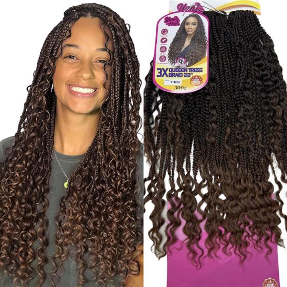 Cabelo Trançado E Cachos Soltos Para Crochet Braid 300gramas - bbless ...