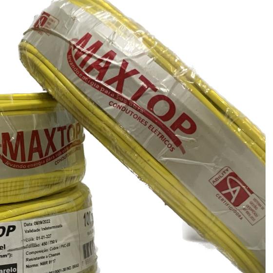 Cabinho Fio cabo flexivel eletrico 6mm rolo 100 metros para uso residencial luz tomadas rede ...