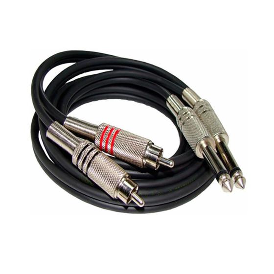 Cabo 2 P10 2 Rcas Metal Mesa Amplificador 8 Metros - Brucceshop - Cabos e Adaptadores - Magazine ...