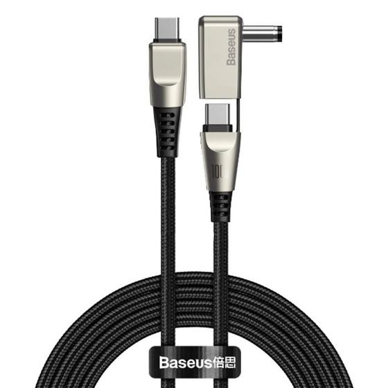 Cabo 2in1 Usb- C + Dc 100w Baseus Flash Series Em L 2m - Cabo USB ...