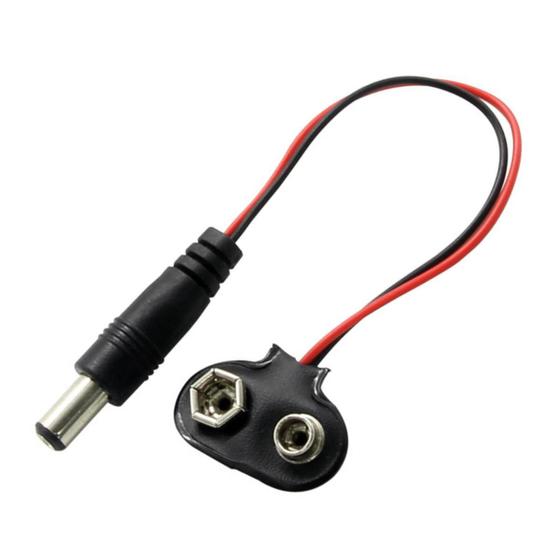 Cabo Adaptador de Alimentação Compatível com Arduino Bateria 9v - Casa ...