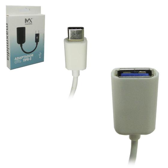 Cabo adaptador otg usb femea para tipo c maxmidia 16,5cm na caixa - DYNASTY - Adaptador USB ...