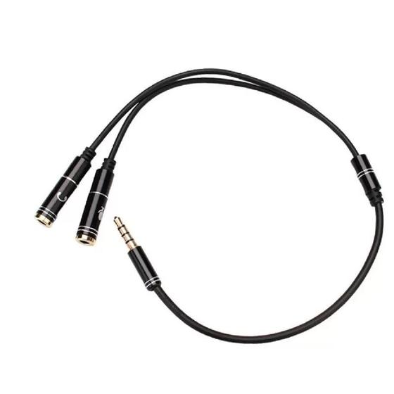 Cabo adaptador p3 stereo + 2 jack p2 stereo it-blue max0302m preto ...