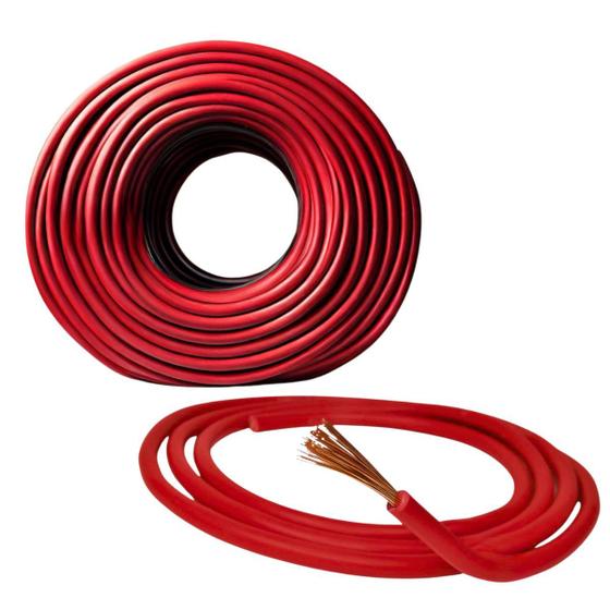 Cabo Auto 6mm Som Automotivo Flexível Emborrachado Aluminio Cobreado ...