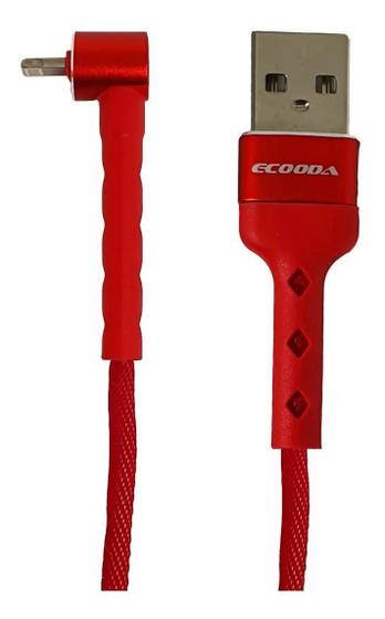 Cabo Carregador Tipo C Reforçado 1 Metro Conector Em L - ecooda - USB-C ...