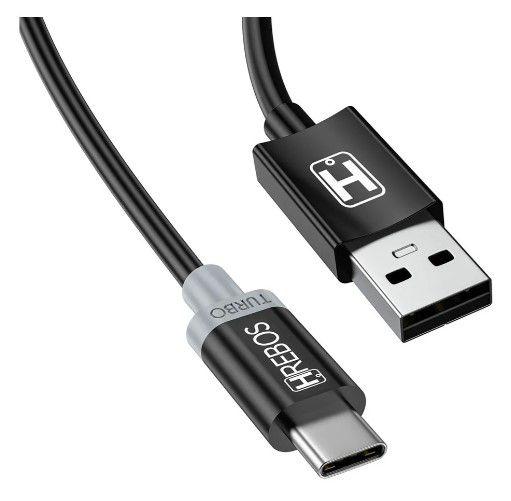 Cabo carregador Tipo C Turbo 2 metros 3.0a Carregar Celular E Dados - HREBOS - Cabo para Celular ...