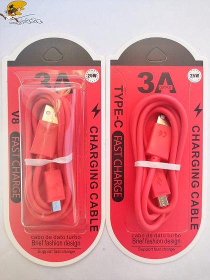Cabo Carregador Turbo Colorido Rápido V8 Tipo C Cabo de Dados 1 Metro C - KAPBOM - No Magalu ...