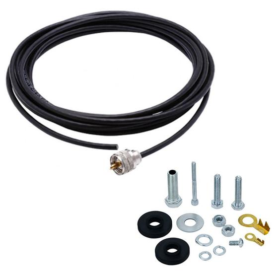 Cabo Coaxial Rg58 5,5 Metros Px B-3001 + Kit Parafusos Anti-furto R-30 ...