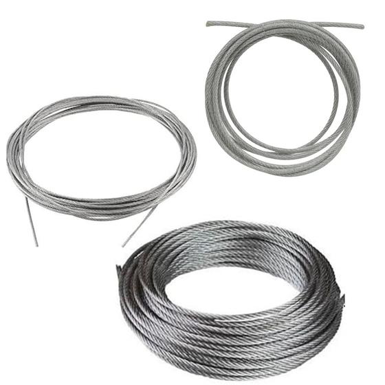 Cabo De Aço Com Revestimento Transparente 3/32 X 1 Metro - Variação ...