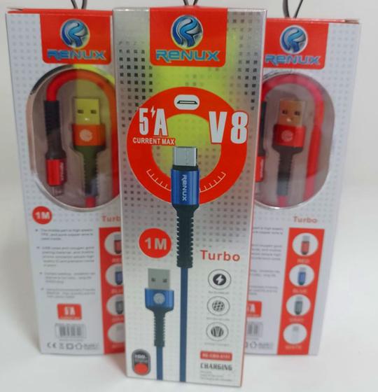 Cabo de carga e dados Turbo V8 - Renux - Cabo USB - Magazine Luiza