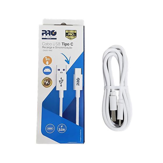 Cabo De Dados E Recarga USB Tipo C Celular Tablets CAUS-100c ...