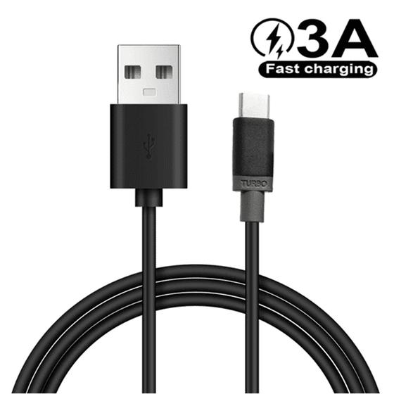 Cabo De Dados Turbo TYPE-C Original Ztd Compatível Para Moto E20, E40 e ...