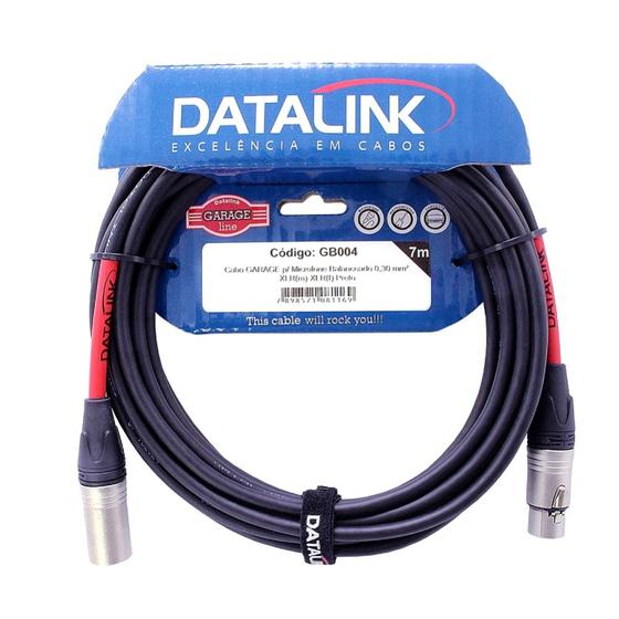 Cabo de Microfone Datalink GB004 0.30mm 7 Metros - XLR / XLR - Cabos de Áudio - Magazine Luiza