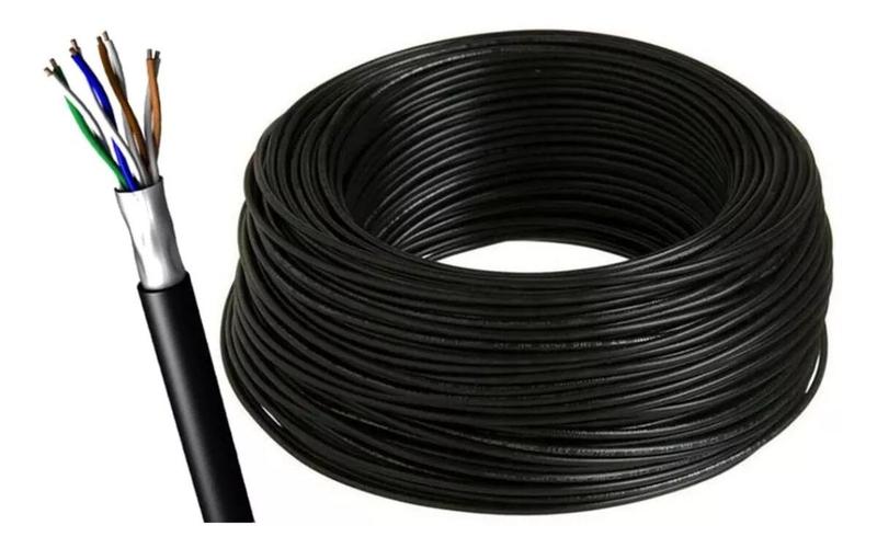Cabo de Rede/Cftv Cat.5 Blindado Telecam Uso Externo 100mts - Materiais ...