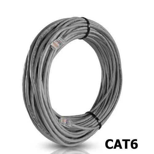 Cabo De Rede Cinza Cat6 Ethernet Lan - 18 Metros - Montado - NORPHEL ...
