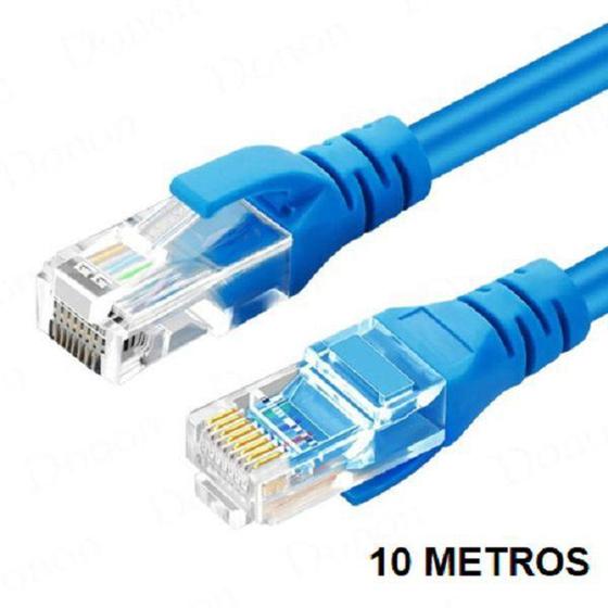 Cabo de rede rj45 alta velocidade com 10 metros lehmox - ley-251 - Cabo ...
