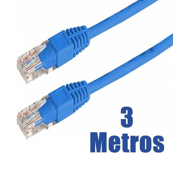 Cabo de Rede Rj45 Cat5e 5 e 3 Metros (Cabo Ethernet) UTP - Rontek ...
