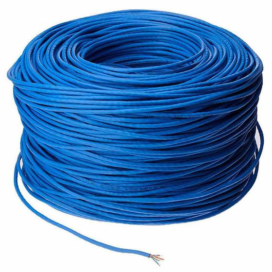 Cabo de Rede UTP Cat5 24awg Caixa 305 Metros Azul Force Line ...