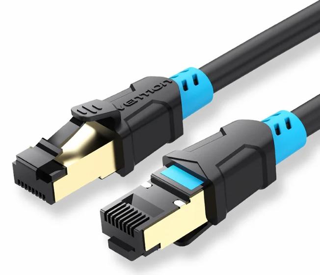 Cabo De Rede Vention RJ45 Cat6 SSTP Gigabit Blindado 1 Metro - Cabo de ...