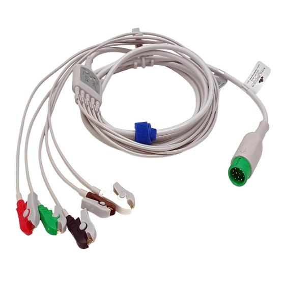 Cabo Ecg 5 Vias Comen C30 C50 C70 C80 C100 Clip Garra - Maple ...