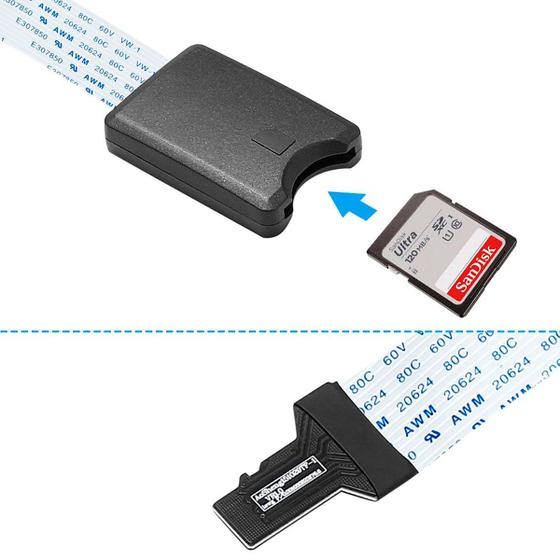 Cabo Extensor de 25 cm para Cartão SD Card Raspberry Pi, Impressoras 3D ...