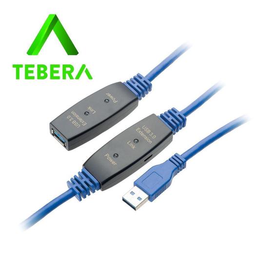 Cabo Extensor Usb 3.0 A Macho + Femea Repetidor Sinal 10M - Tebera Sb ...