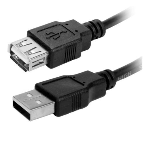 Cabo Extensor USB Femea e Macho Extensão USB 2.0 1,5m Preto - N/D ...
